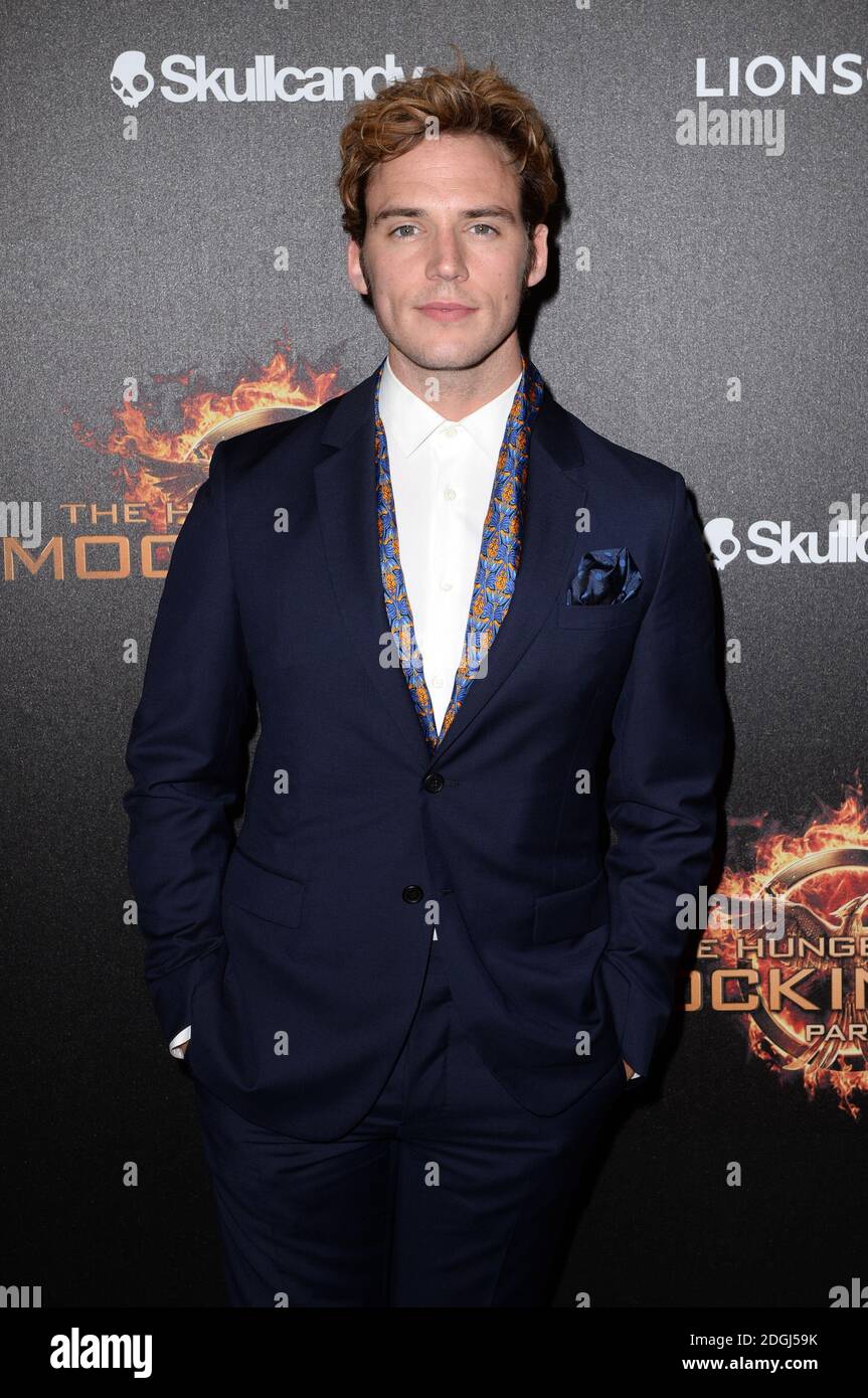 Sam Claflin attending The Hunger Games: Mockingjay Part I Party, part ...