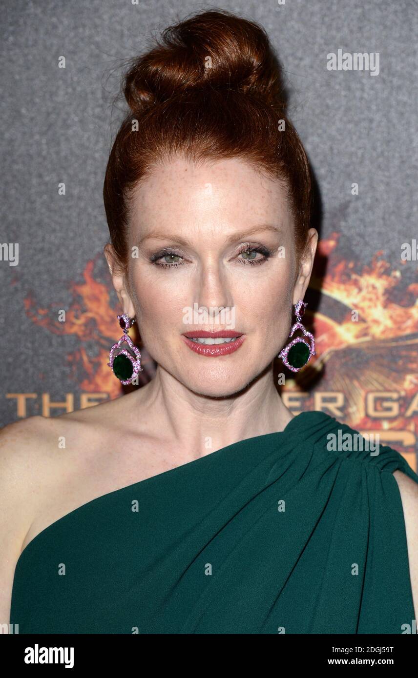 Julianne Moore attending The Hunger Games: Mockingjay Part I Party ...