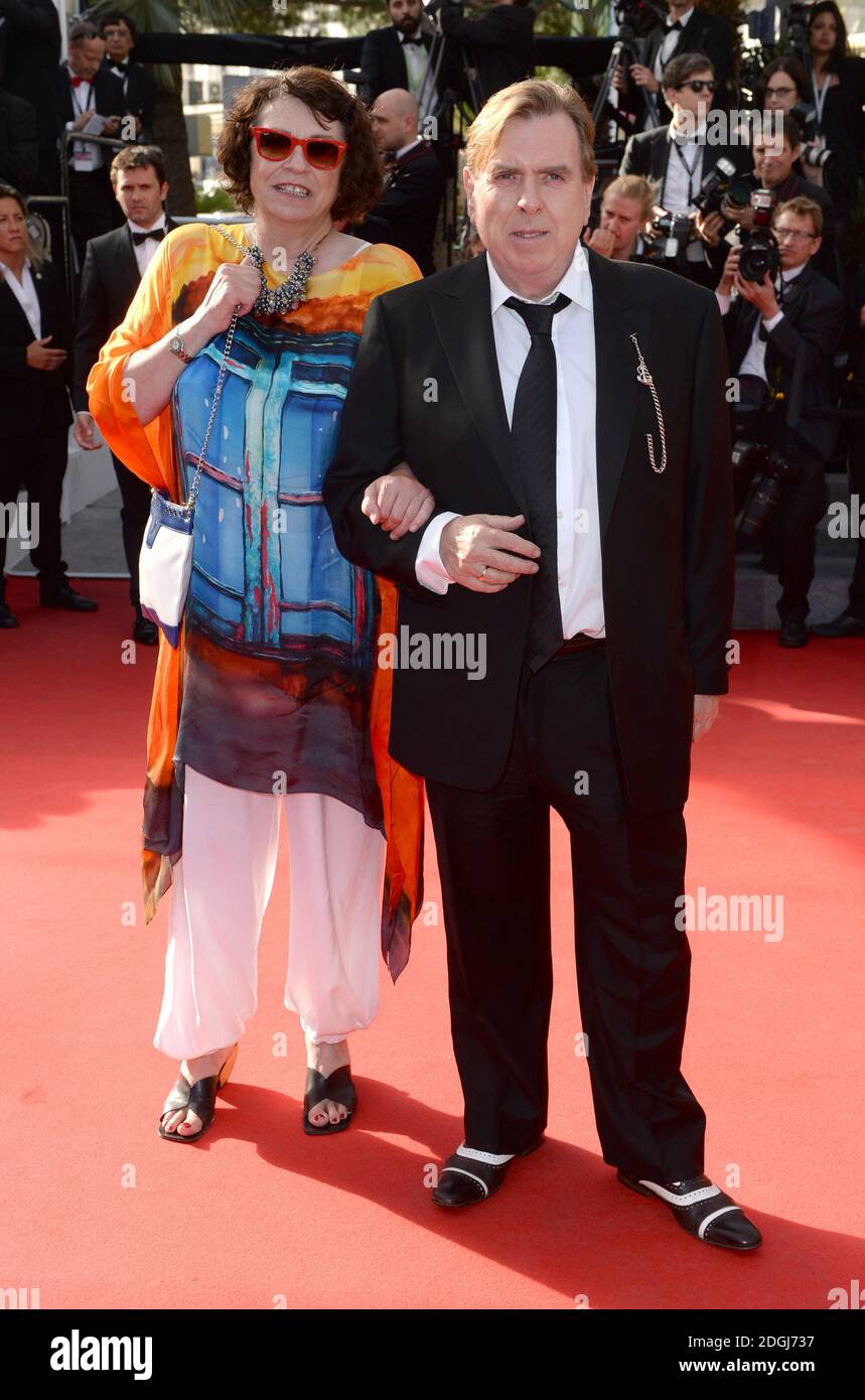 Timothy Spall and wife arriving at the Palm D'Or Ceremony, the Palais ...