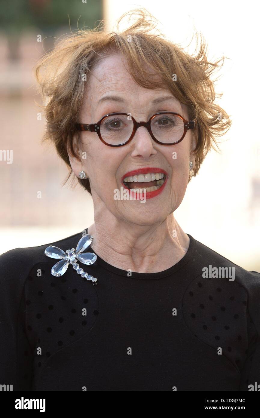 Una Stubbs arriving at the Royal Academy Summer Exhibition Preview ...