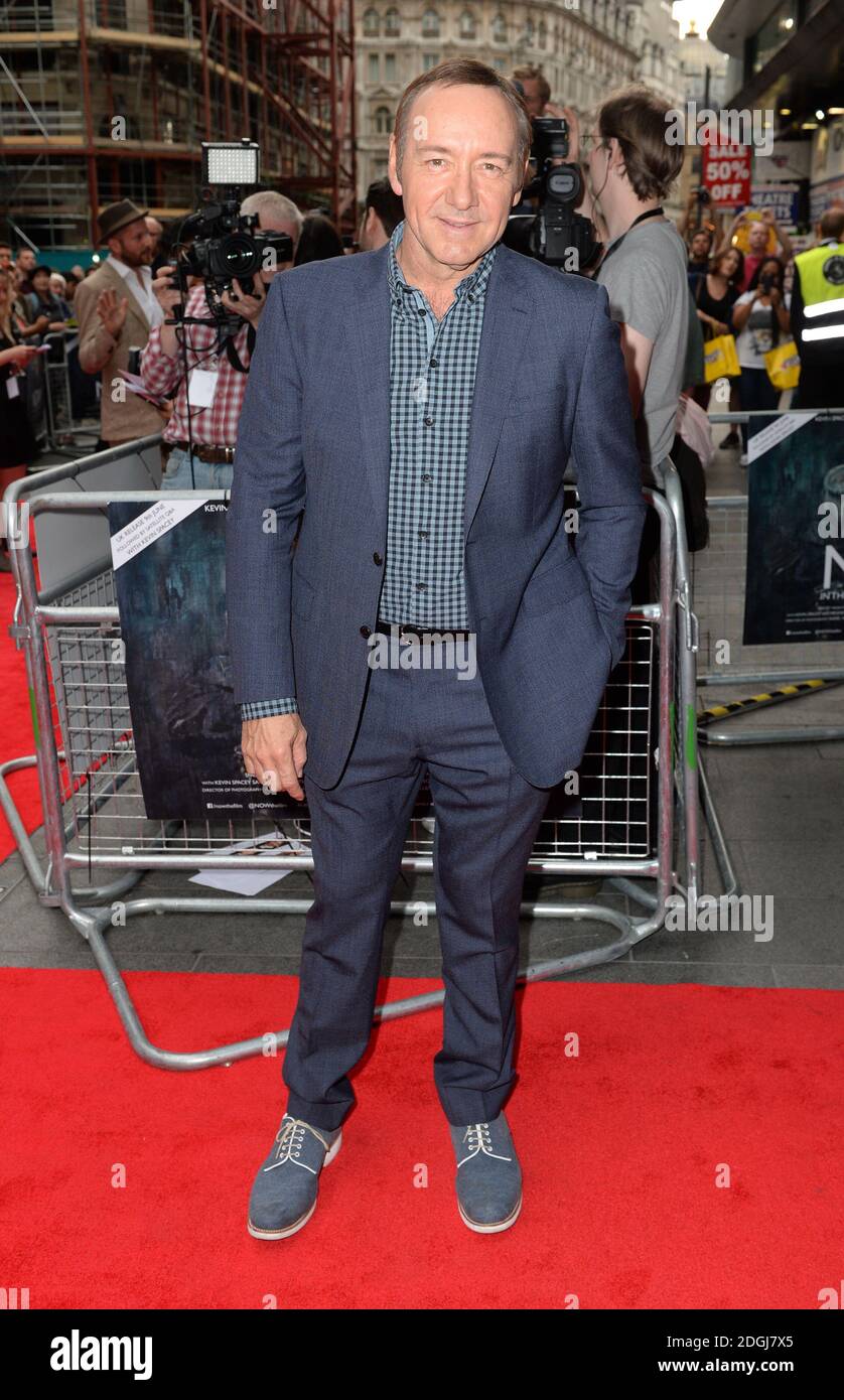 Kevin Spacey attends the European premiere of Now at The Empire ...