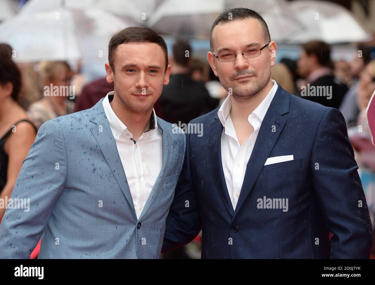 Nick Nevern and Jason Maza arriving at the The Hooligan Factory ...