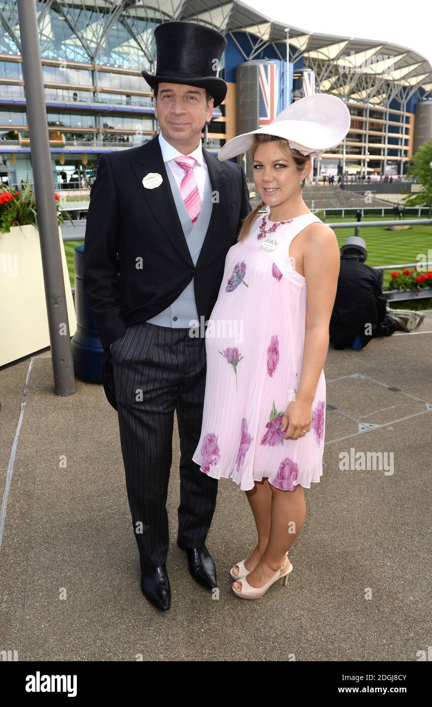 Nick Knowles and pregnant wife Jessica arriving at the first day of ...