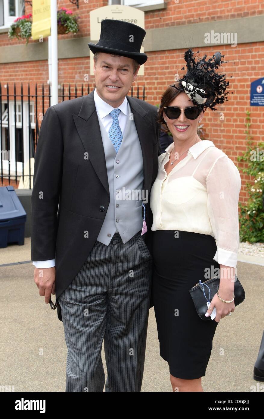 Peter Jones and wife at Ladies Day, Royal Ascot 2014, Ascot Racecourse ...