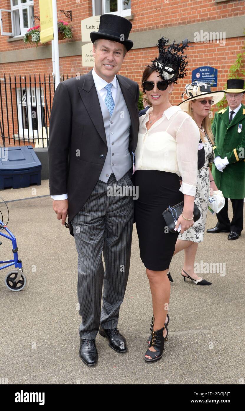 Peter Jones and wife at Ladies Day, Royal Ascot 2014, Ascot Racecourse ...