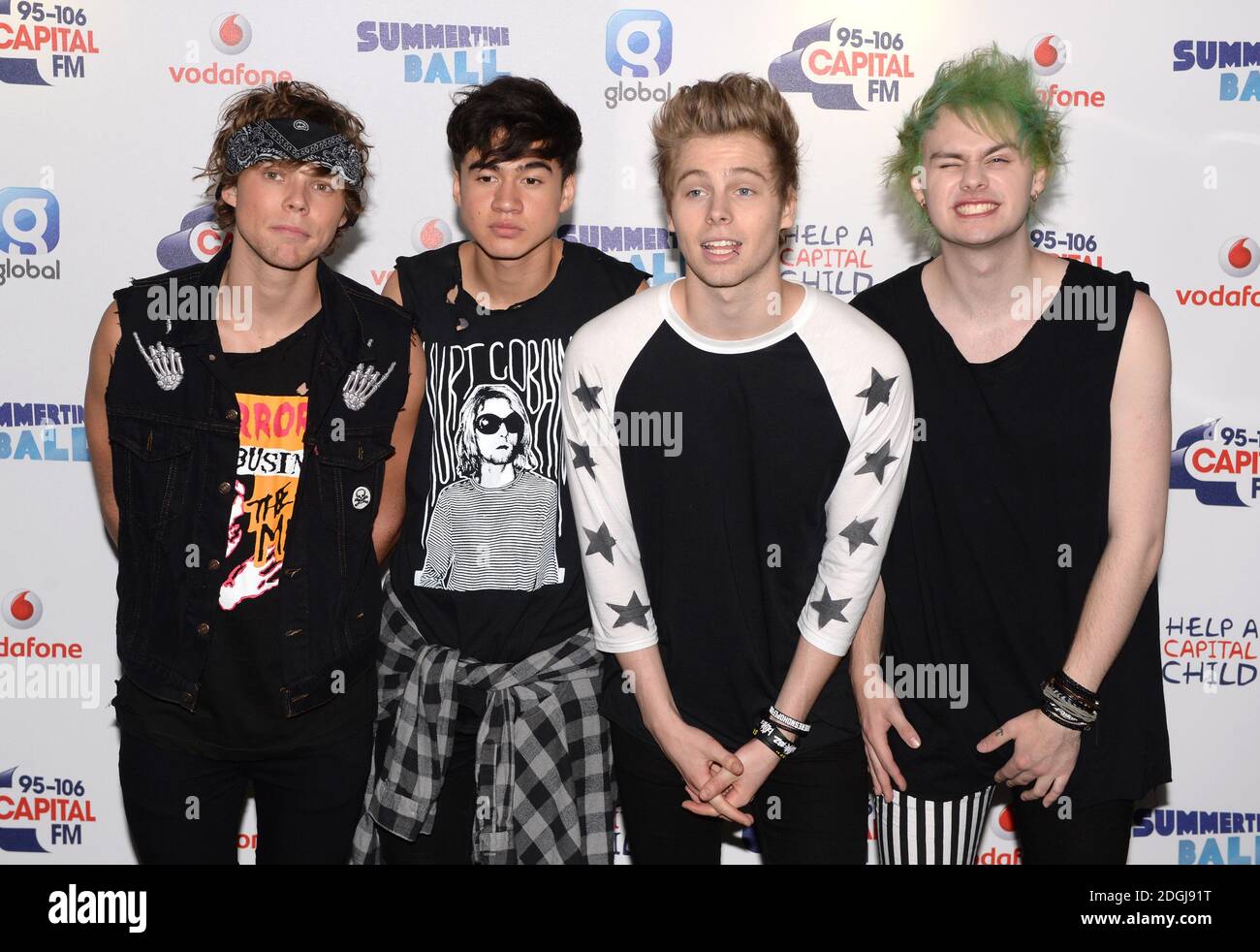 5 Seconds of Summer backstage at the Capital FM Summertime Ball ...