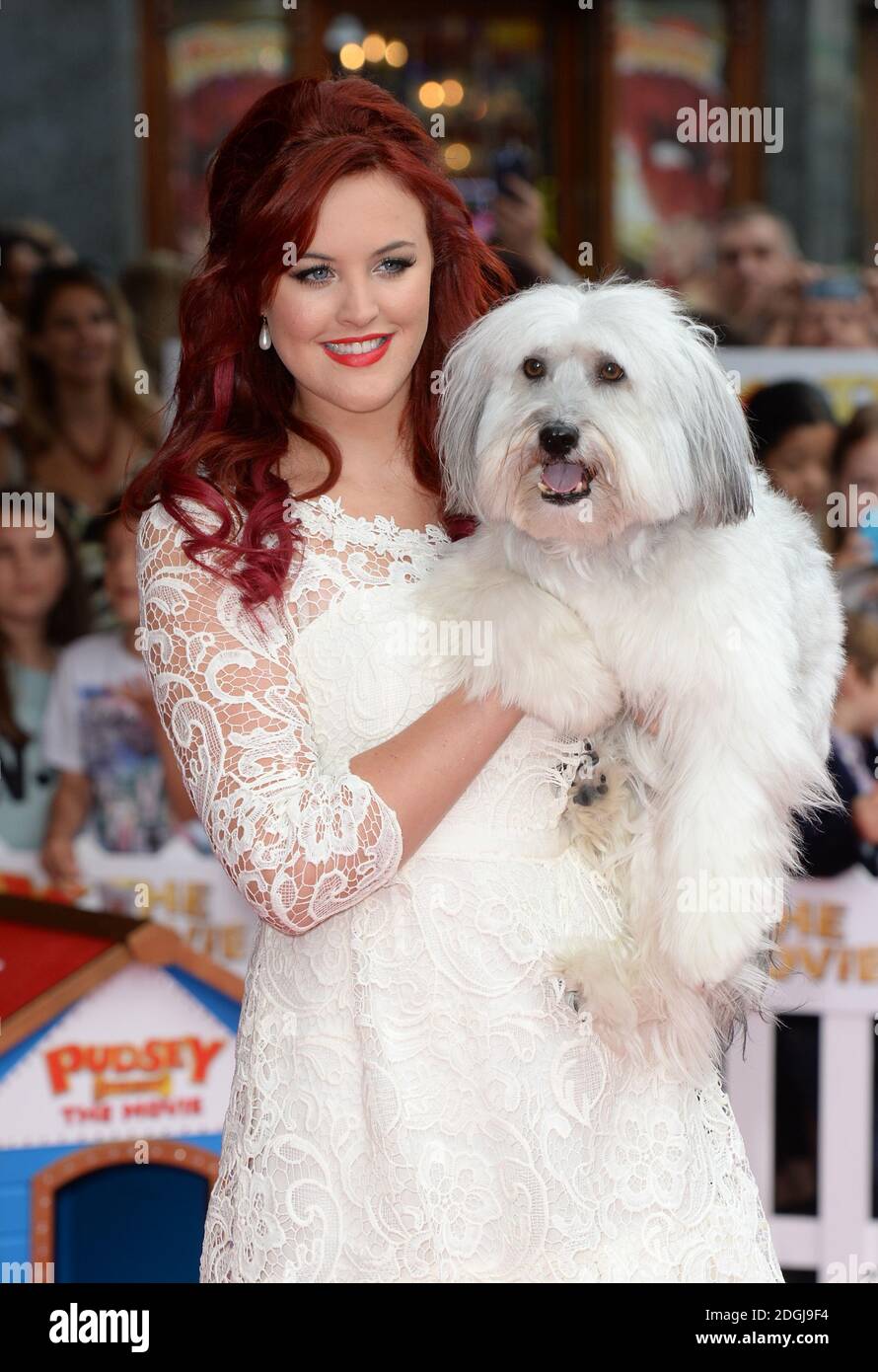 Ashleigh Butler and Pudsey arriving at the World Premiere of Pudsey The ...