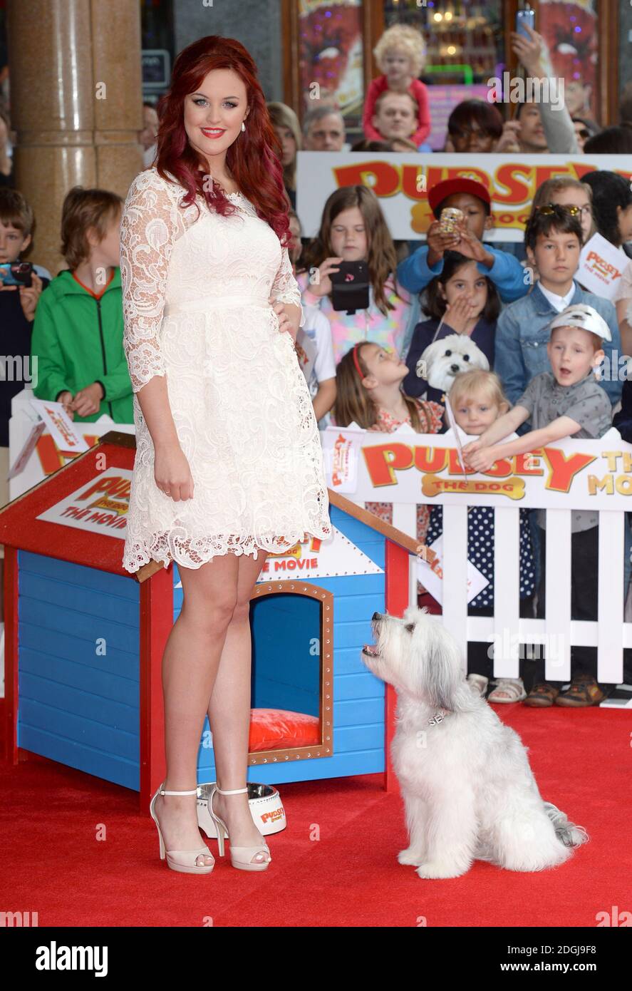 Ashleigh Butler and Pudsey arriving at the World Premiere of Pudsey The ...