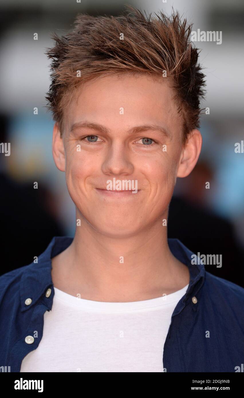 Caspar Lee arriving at the UK Premiere of What If, Odeon West End ...