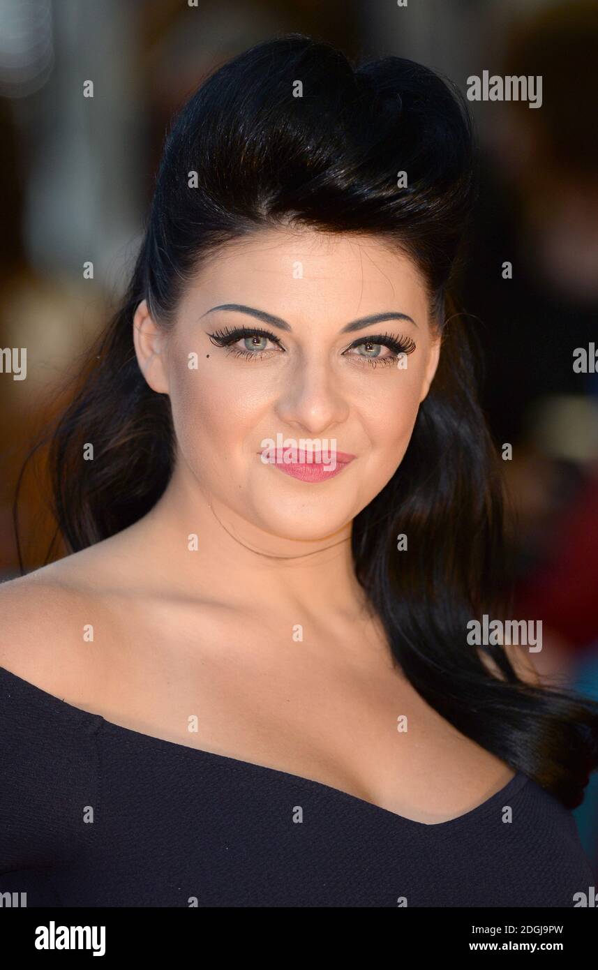 Lucy Kay arriving at the UK Premiere of What If, Odeon West End Cinema, Leicester Square, London ...
