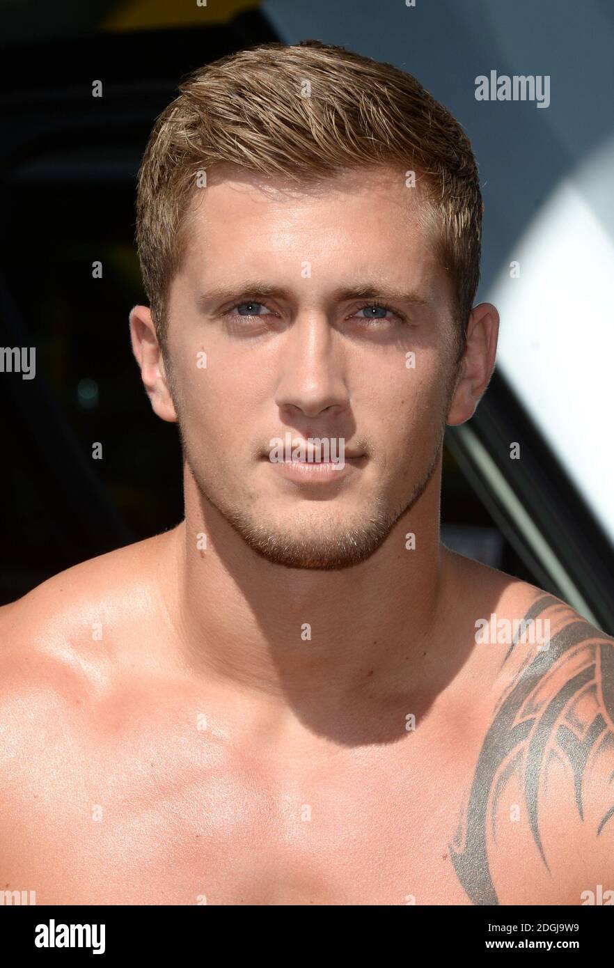 Dan Osbourne during a car wash as he is revealed as newest Dreamboy for ...