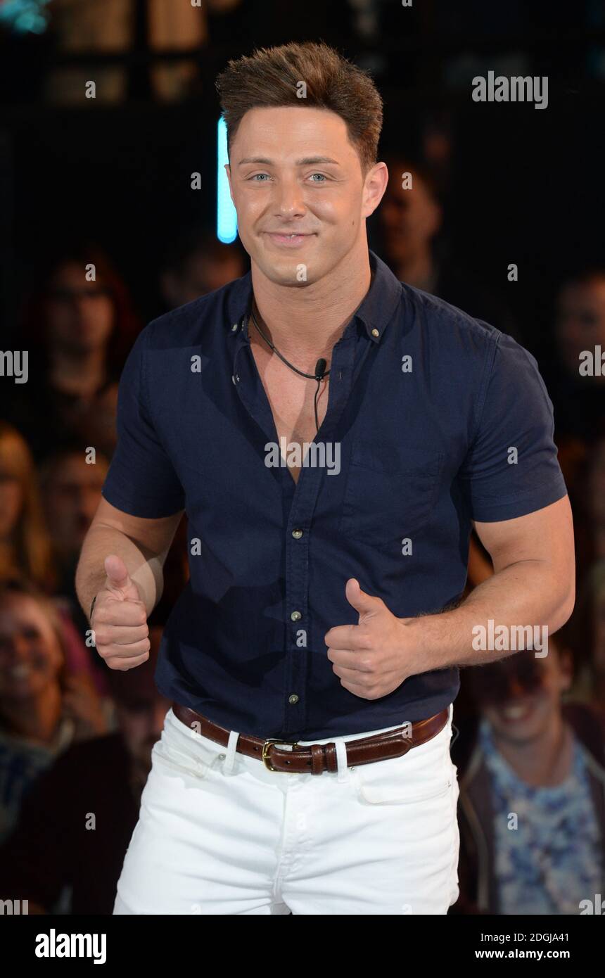Ricci Guarnaccio arriving at The Celebrity Big Brother 2014 House ...