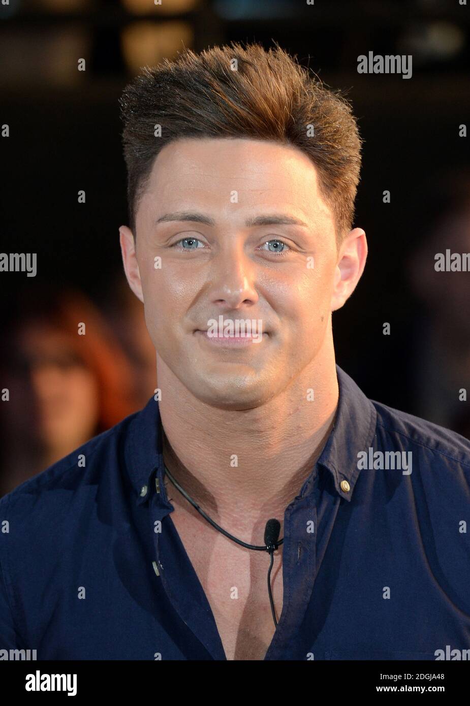 Ricci Guarnaccio arriving at The Celebrity Big Brother 2014 House ...
