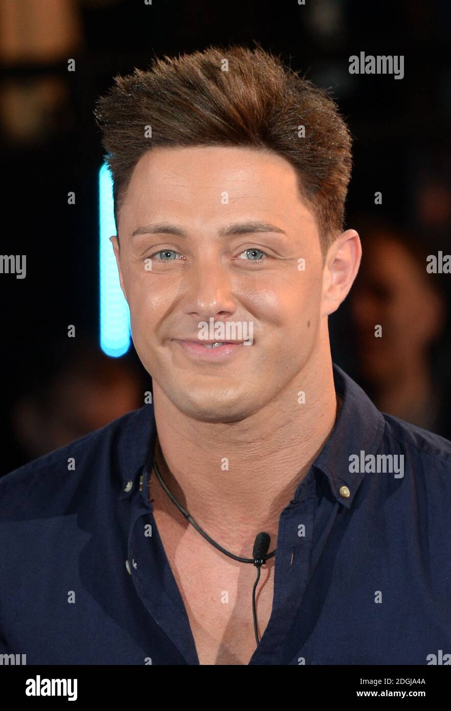 Ricci Guarnaccio arriving at The Celebrity Big Brother 2014 House ...