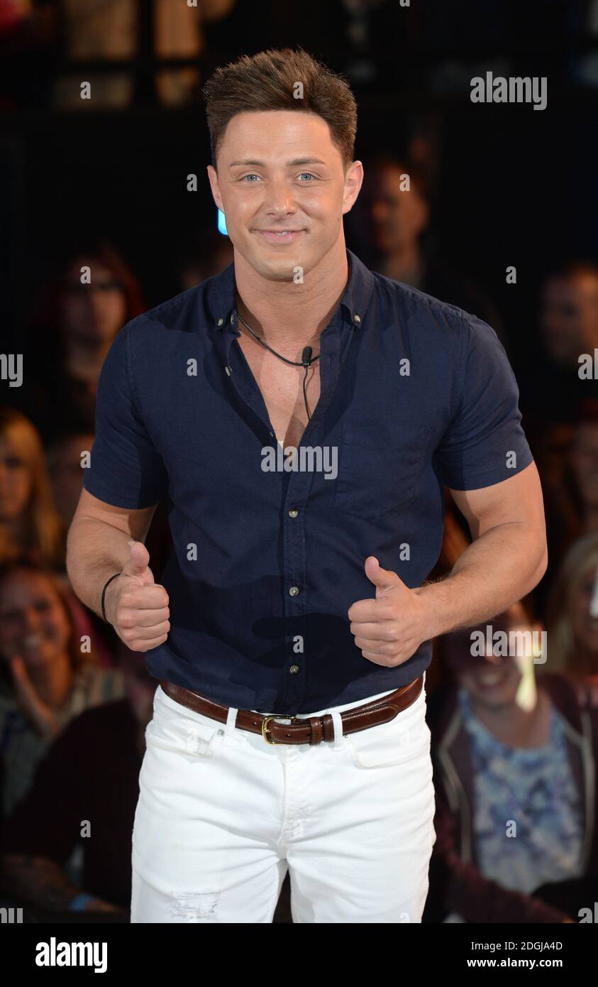 Ricci Guarnaccio arriving at The Celebrity Big Brother 2014 House ...