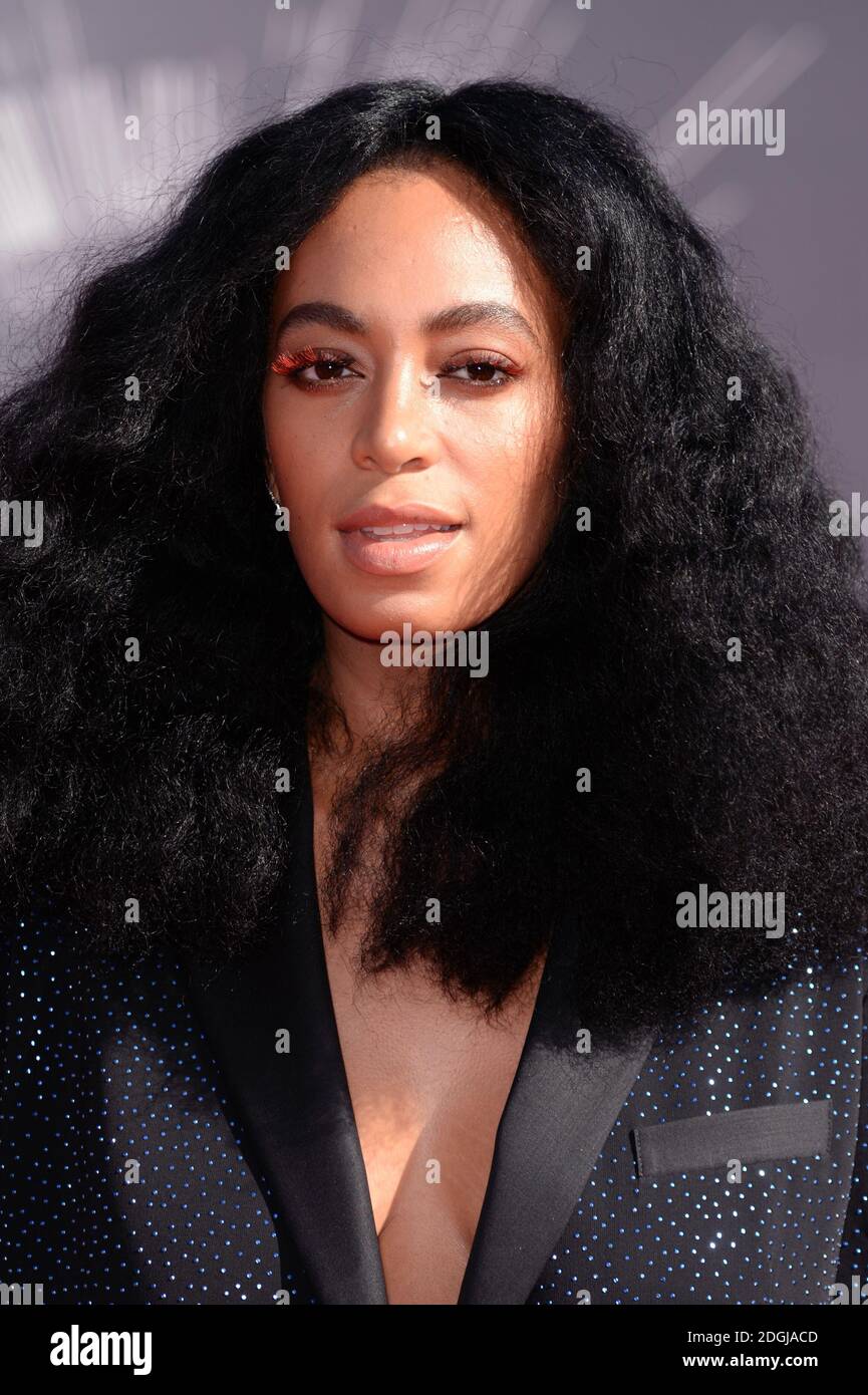 Solange Knowles arriving at the MTV Video Music Awards 2014, The Forum ...