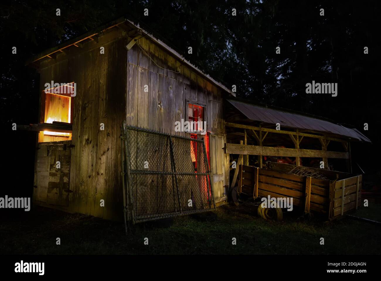 Farmhouse Night America High Resolution Stock Photography and Images ...