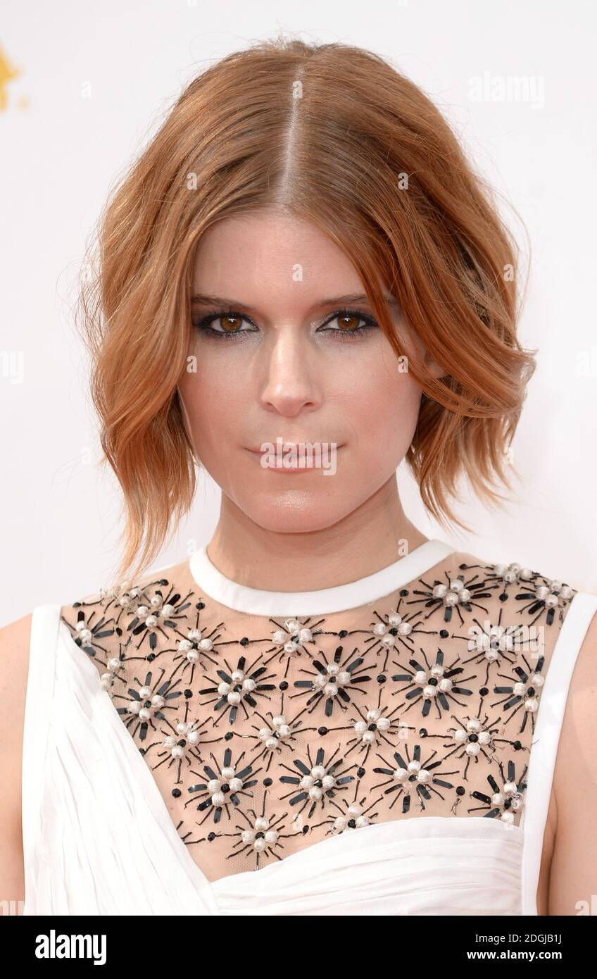 Kate Mara arriving at the EMMY Awards 2014, Nokia Live, Los Angeles ...