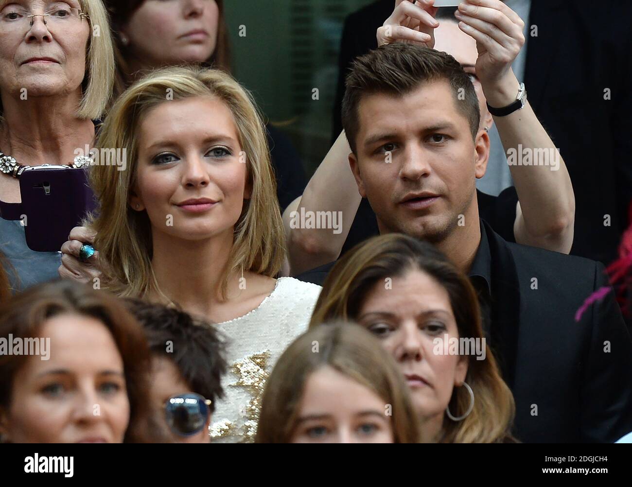 Rachel Riley And Pasha Kovalev At The Julien Macdonald Catwalk Show London Fashion Week Ss15