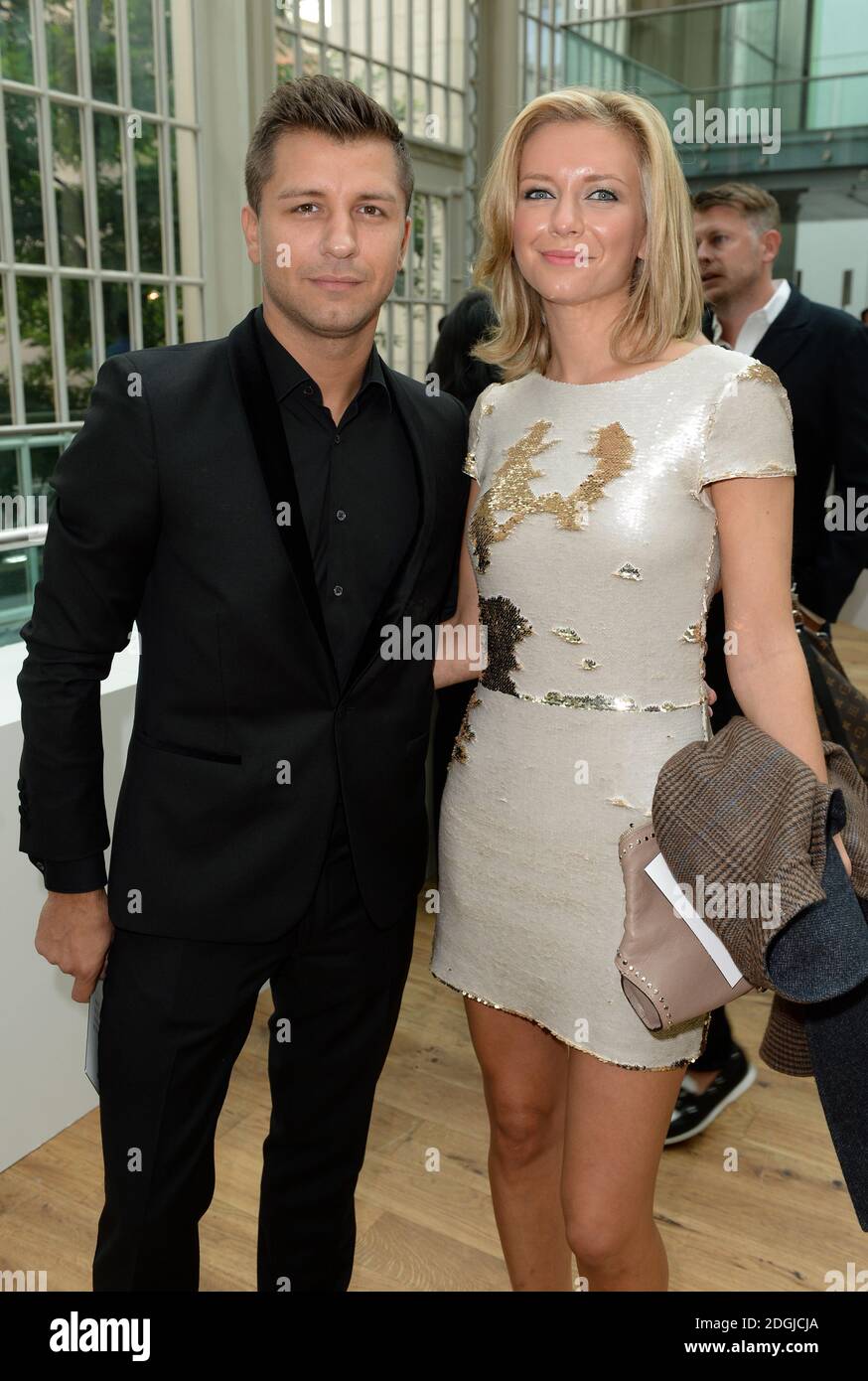 Rachel Riley and Pasha Kovalev at the Julien MacDonald Catwalk Show ...