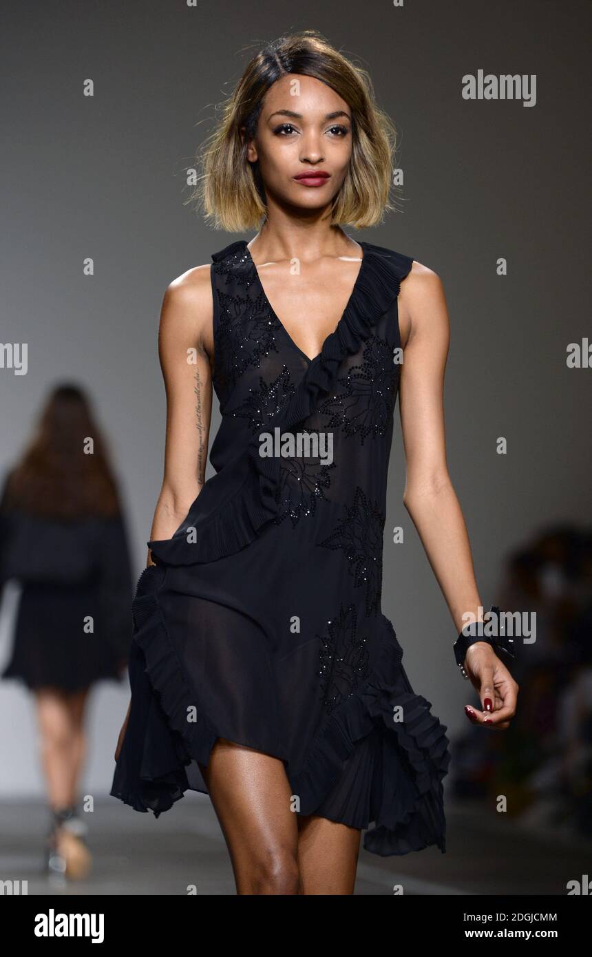Jourdan Dunn models at the Unique Catwalk Show, part of London Fashion ...