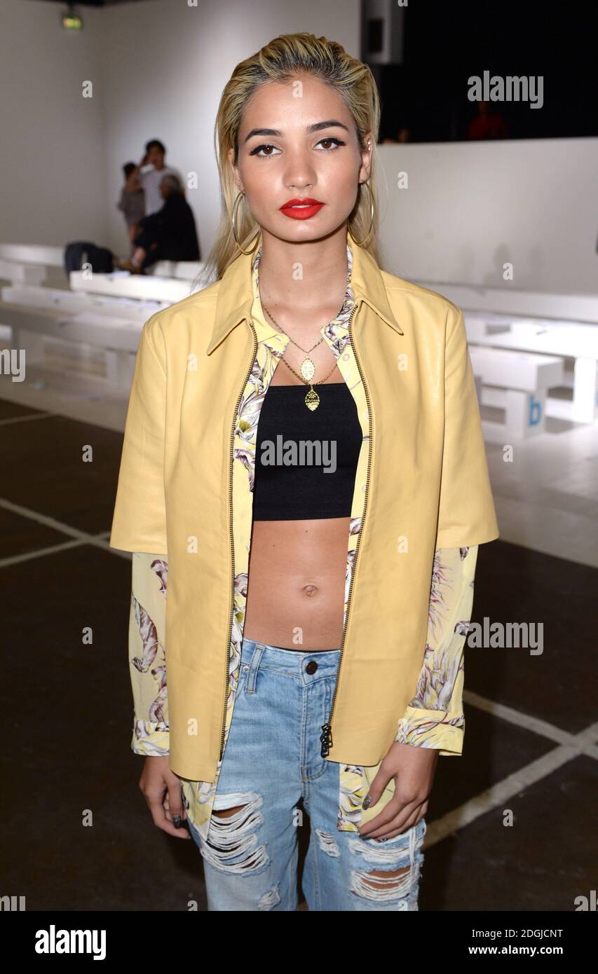 Pia Mia at the Unique Catwalk Show, part of London Fashion Week SS15 ...