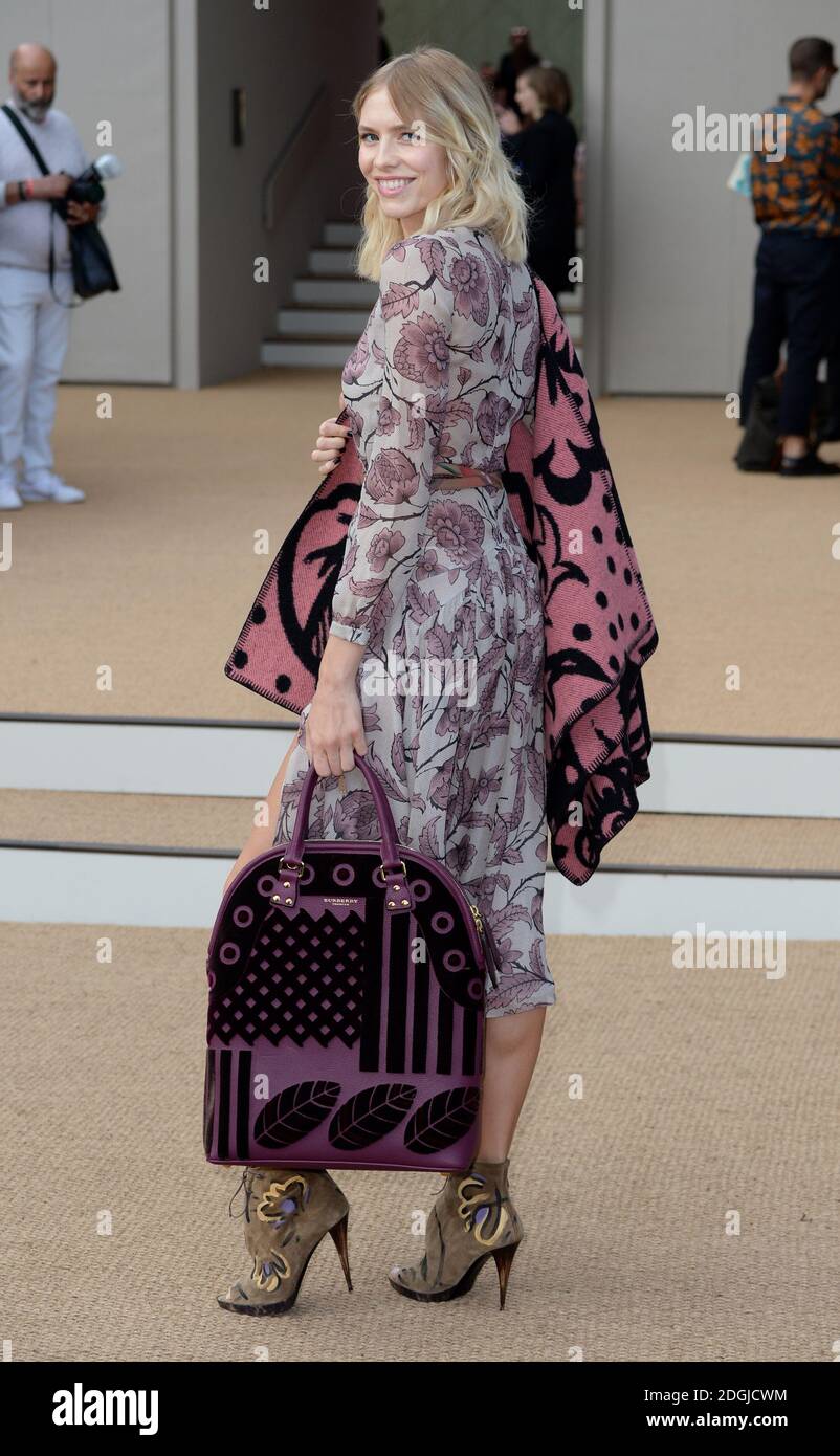 Elena Perminova at the Burberry Prorsum Catwalk Show, part of London ...