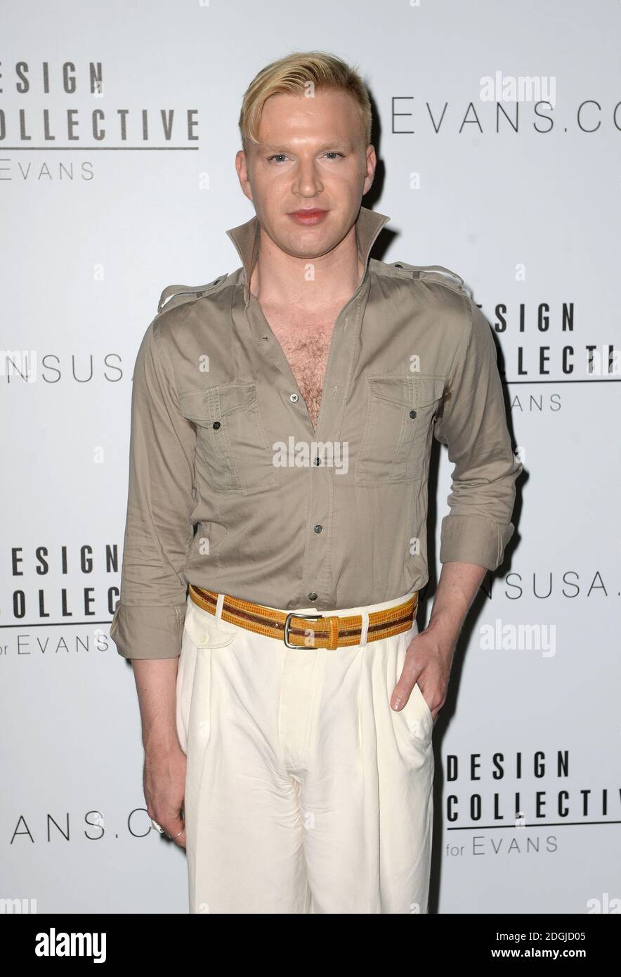 Henry Conway arriving at the Design Collective for Evans Catwalk Show ...