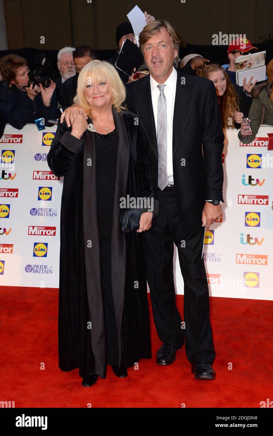 Richard Madeley and Judy Finnigan arriving at the Pride of Britain ...