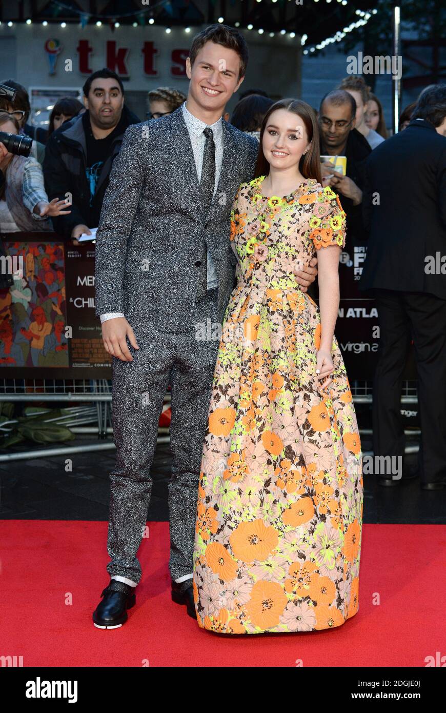 Kaitlyn Dever and Ansel Elgort arriving at the Men, Women & Children ...