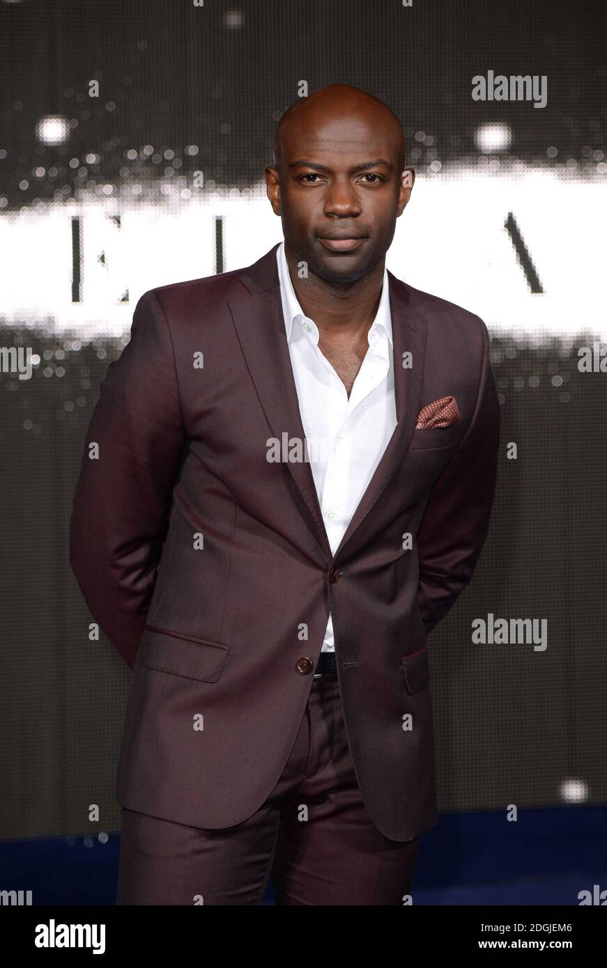 David Gyasi arriving at the European Premiere of Interstellar held at ...