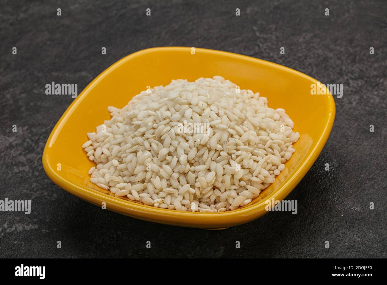 Raw Italian arborio rice for Risotto Stock Photo - Alamy
