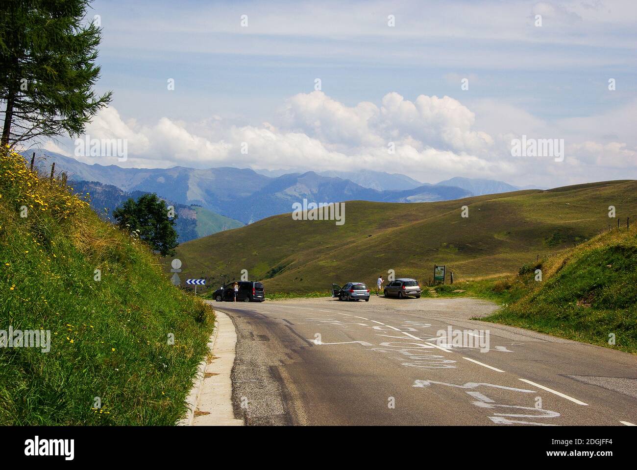 Mountain road in the French Pyrenees Stock Photo - Alamy