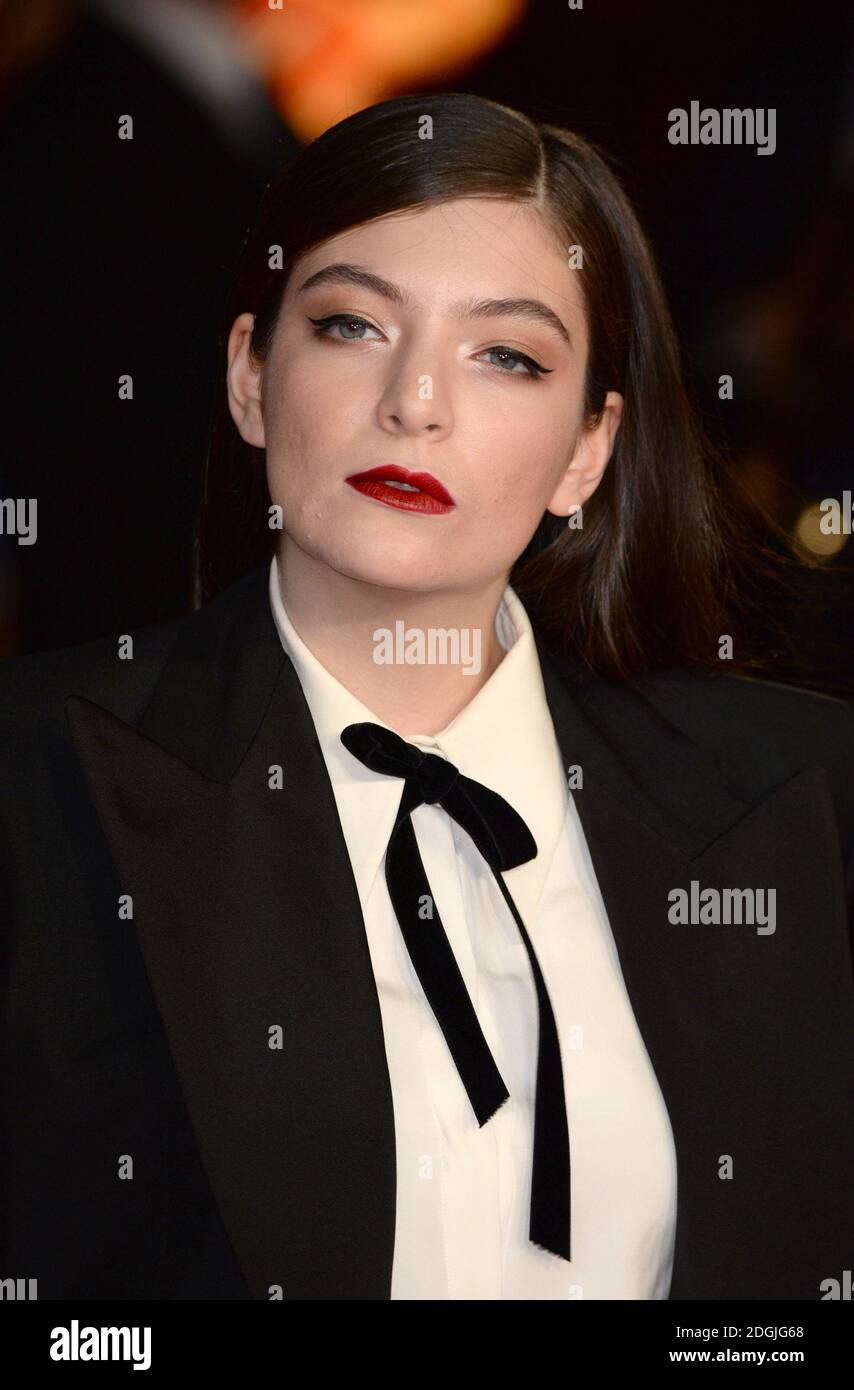 Lorde attending The Hunger Games: Mockingjay Part 1 Premiere, Odeon ...