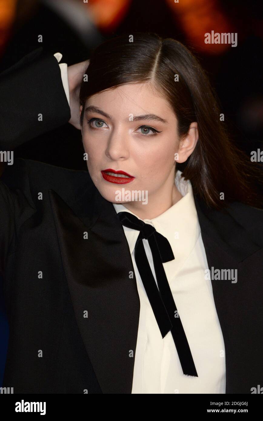 Lorde attending The Hunger Games: Mockingjay Part 1 Premiere, Odeon ...
