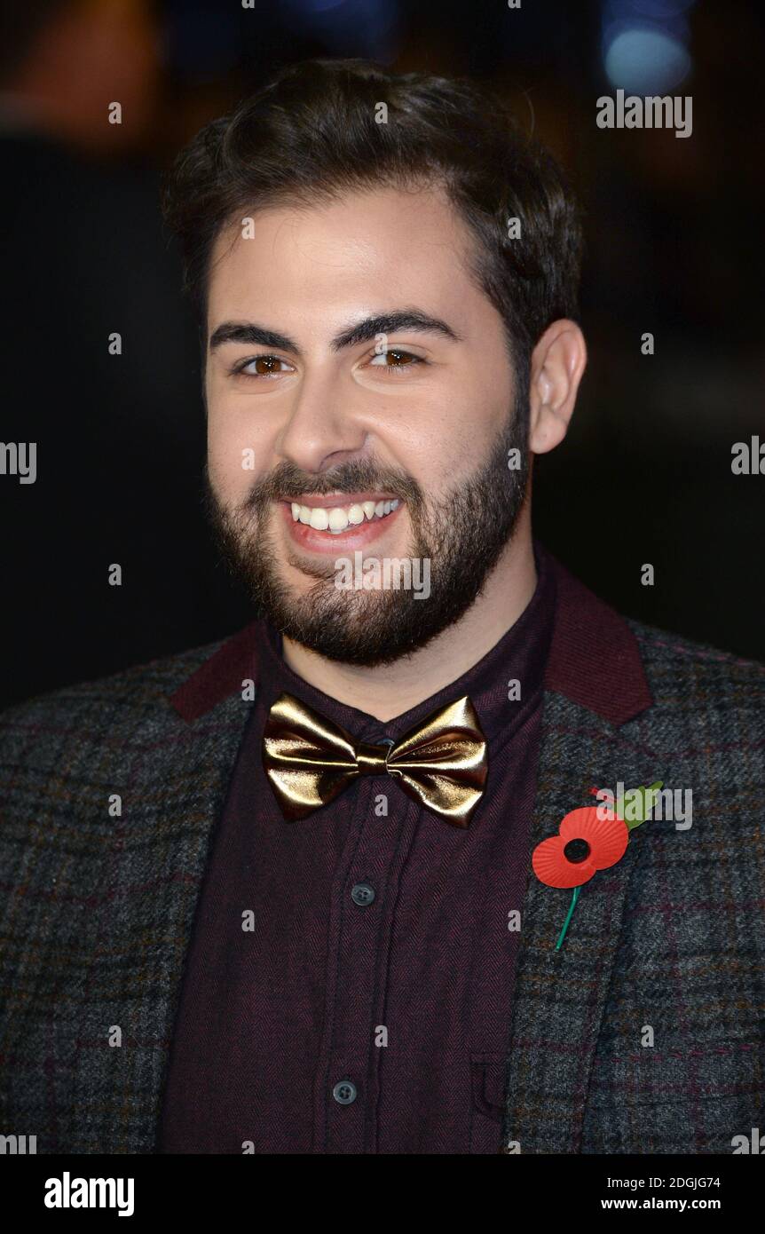 X Factor contestant Andrea Faustini attending The Hunger Games ...