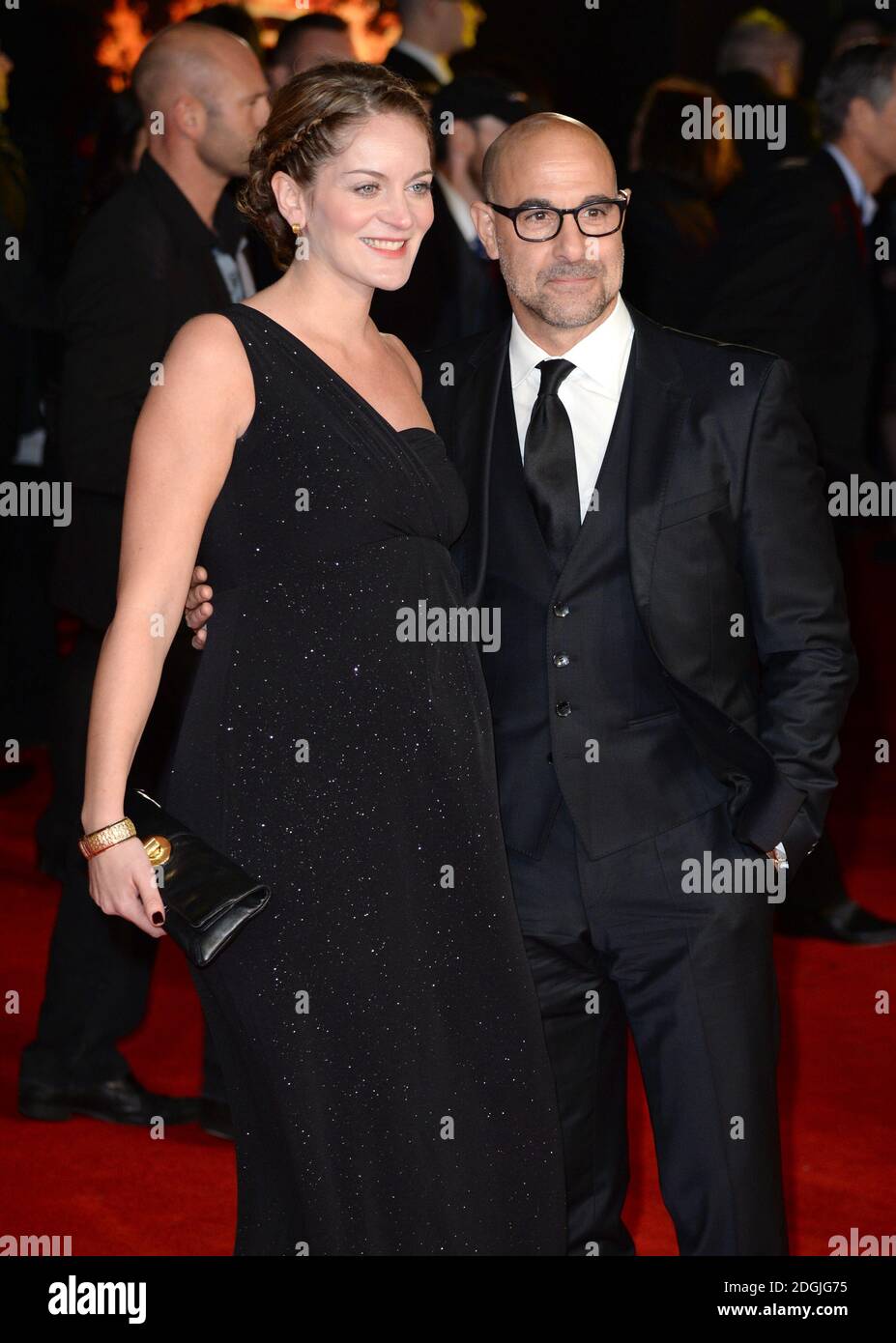Stanley Tucci attending The Hunger Games: Mockingjay Part 1 Premiere ...
