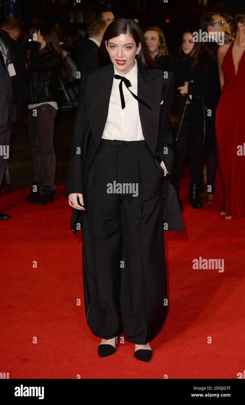 Lorde attending The Hunger Games: Mockingjay Part 1 Premiere, Odeon ...