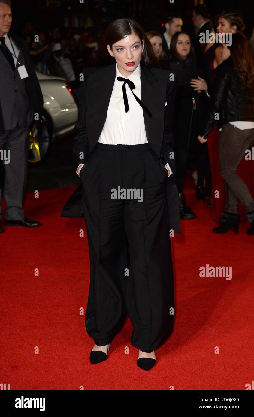 Lorde attending The Hunger Games: Mockingjay Part 1 Premiere, Odeon ...