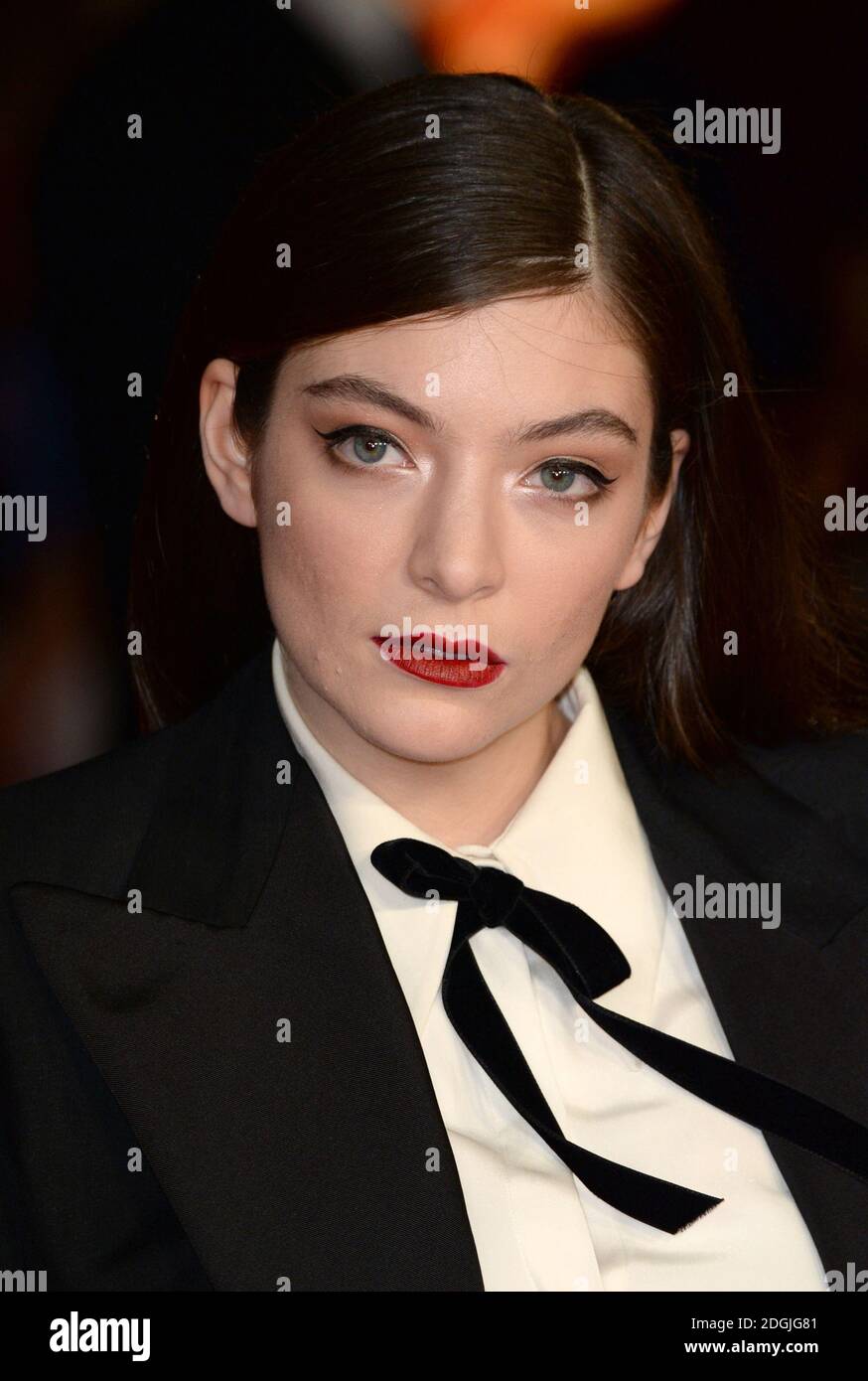 Lorde attending The Hunger Games: Mockingjay Part 1 Premiere, Odeon ...