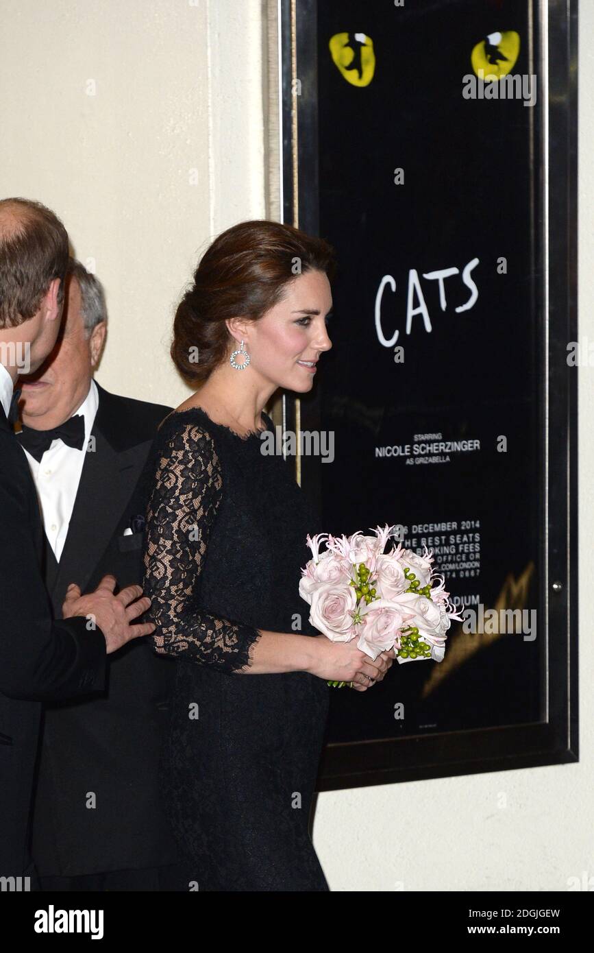 Catherine, Duchess of Cambridge departing from the Royal Variety ...