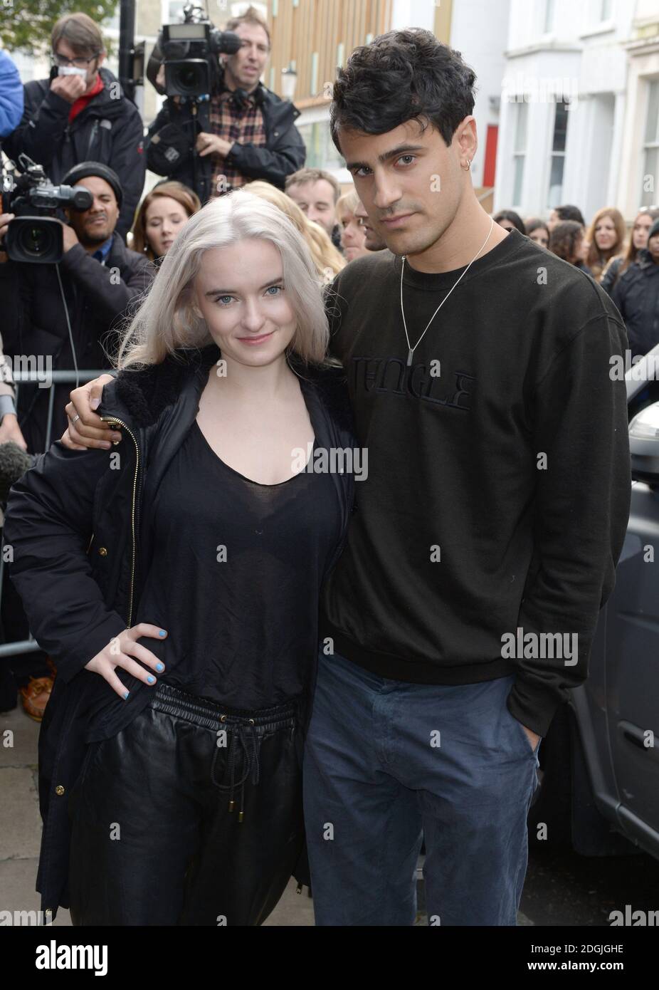 Grace Chatto and Milan Neil Amin-Smith of Clean Bandit arriving at the ...