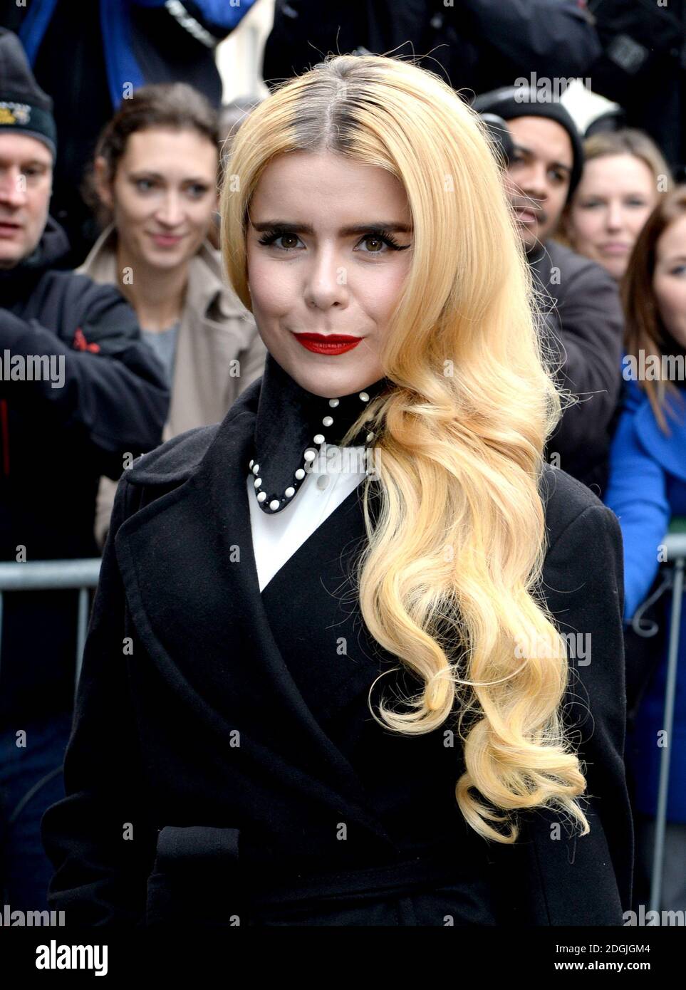 Paloma Faith arriving at the Band Aid 30 recording at Sarm Studios in ...