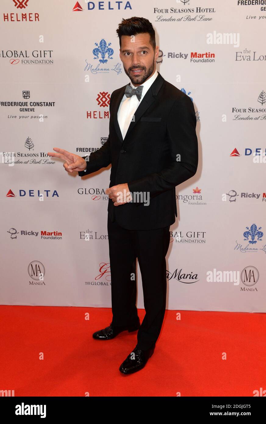 Ricky Martin arriving at the 5th Annual Global Gift Gala charity event ...