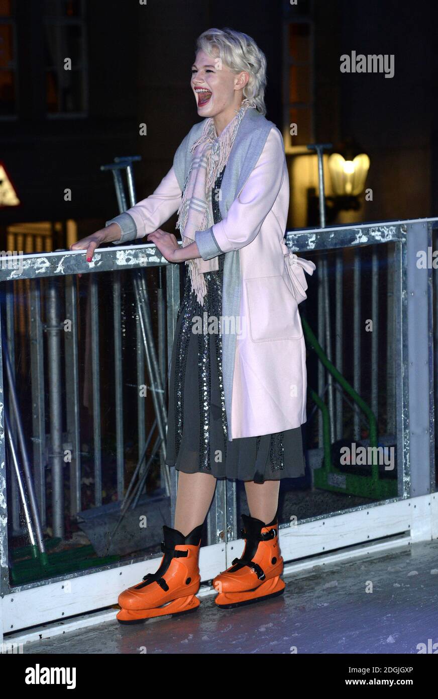 Chloe Jasmine at the launch of Eyeskate at the London Eye, South Bank ...