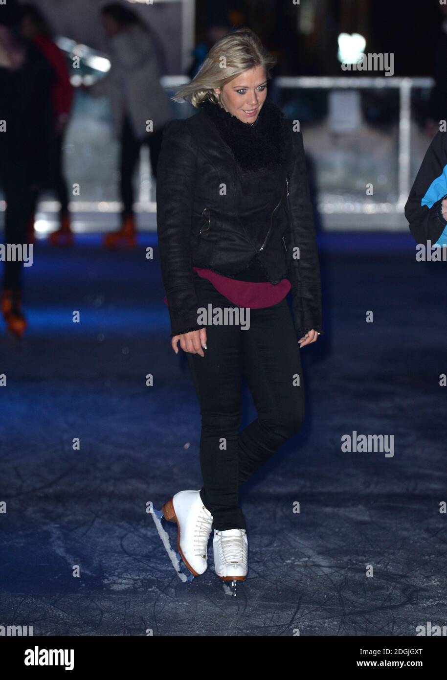 Suzanne Shaw at the launch of Eyeskate at the London Eye, South Bank ...