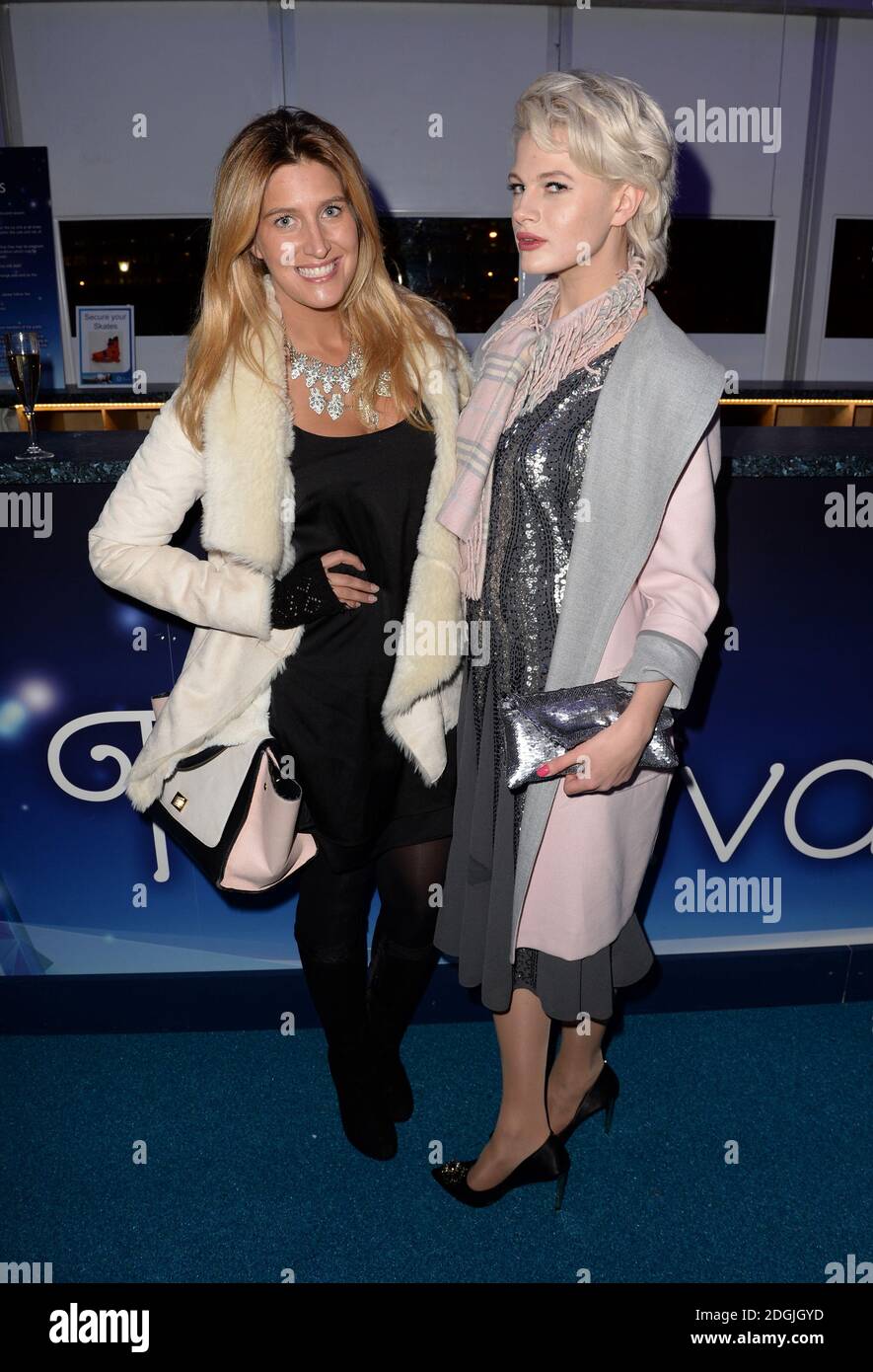 Francesca Hull and Chloe Jasmine at the launch of Eyeskate at the ...