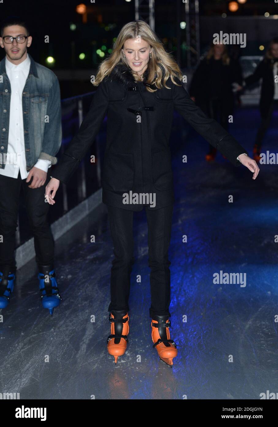 Donna Air at the launch of Eyeskate at the London Eye, South Bank Stock ...