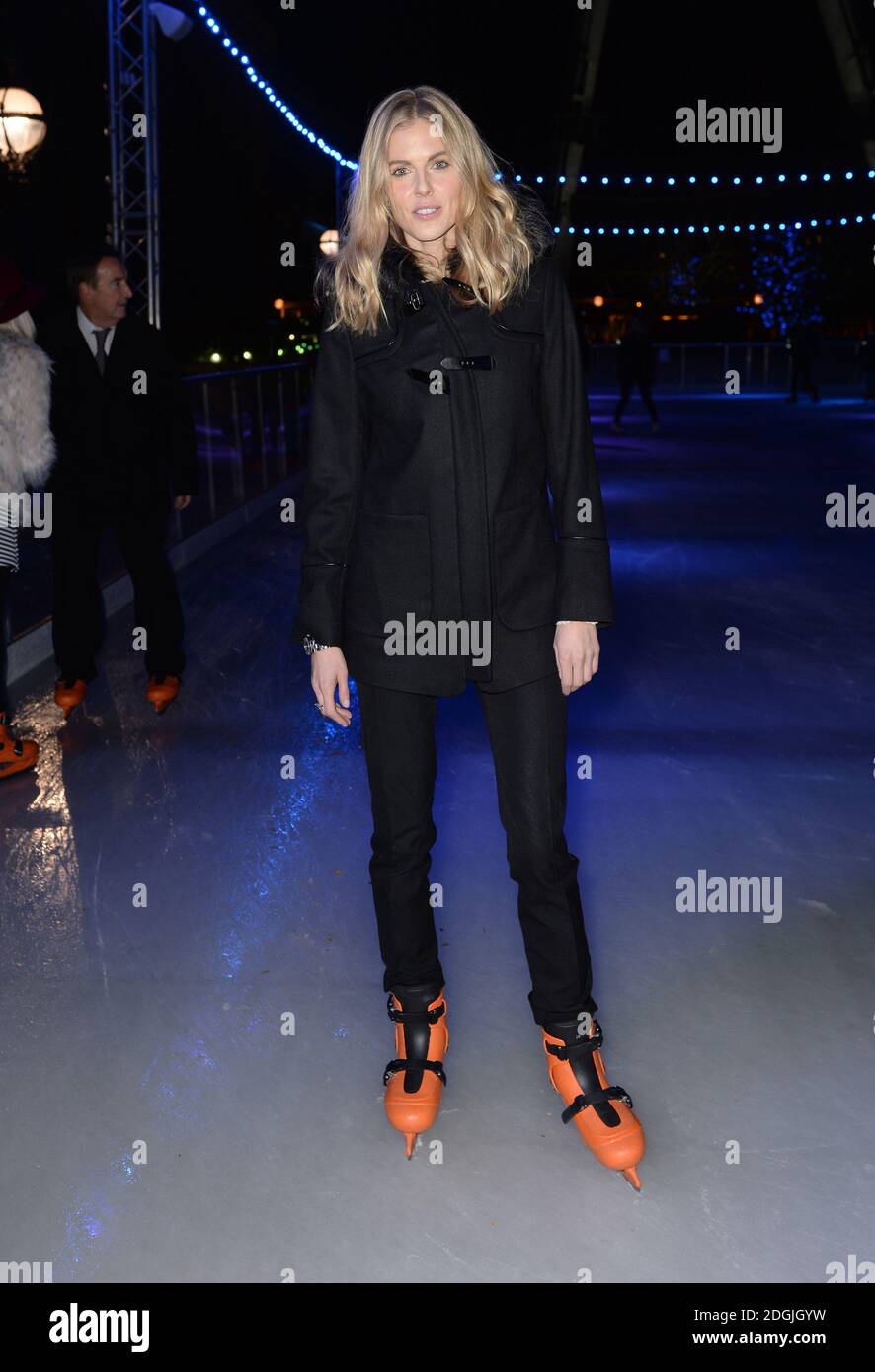 Donna Air at the launch of Eyeskate at the London Eye, South Bank Stock ...