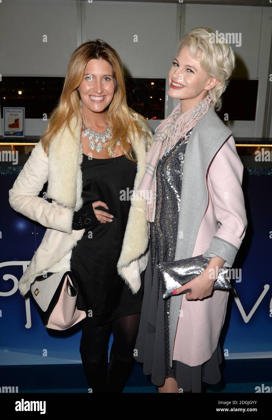 Francesca Hull and Chloe Jasmine at the launch of Eyeskate at the ...